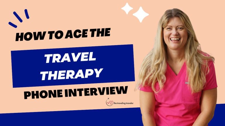 How to Ace The Travel Therapy Phone Interview